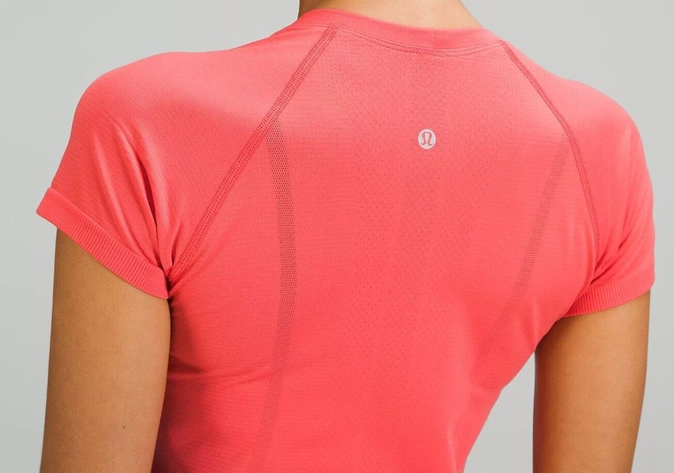 NEW Women Lululemon Swiftly Tech Short Sleeve 2.0 Pale Raspberry Size 6 ...