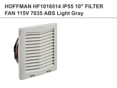 ⚡️ HOFFMAN HF1016514 IP55 10" FILTER FAN 115V 7035 ABS Light Gray⚡️ | eBay
