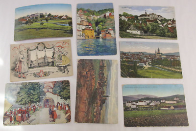 (8) Assorted Foreign Postcards Postmarked 1914-1919 Stamps Off - POOR ...