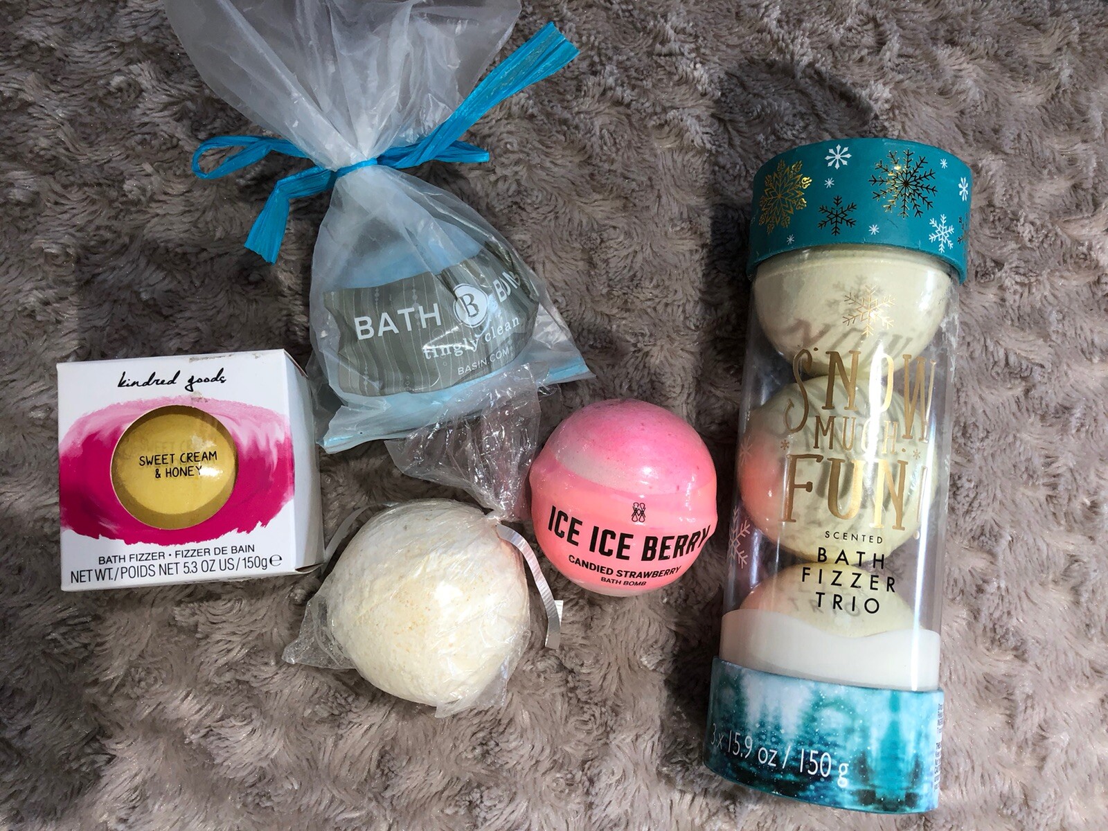 7 pack BATH BOMBS Fizzy FIZZIES - Assorted Colors Variety | eBay