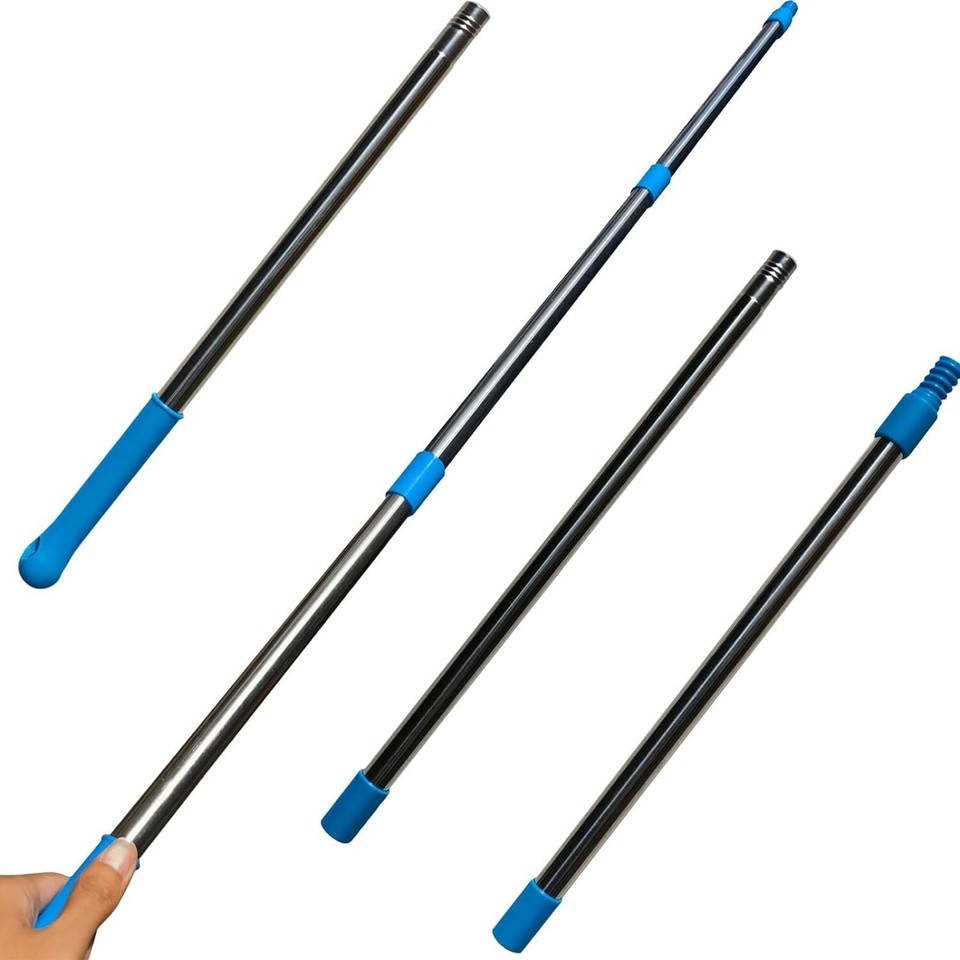 3 PCS 2.6 to 4 Ft Extension Pole, Paint Roller Poles for Hand Blue | eBay