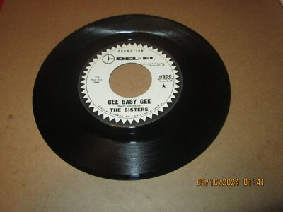 Rare 60's Girl Group-The Sisters-Gee Baby Gee/All Grown Up-Del Fi Promo ...