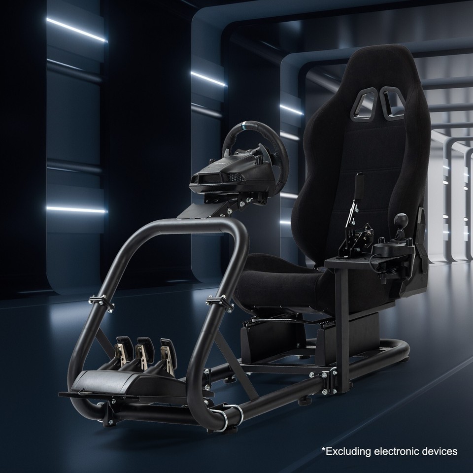Hottoby Racing Simulator Cockpit with Black Seat Fits Logitech G29 ...