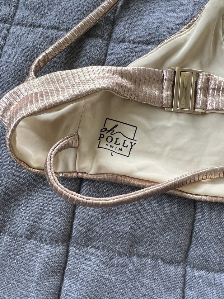 Oh Polly Swim Suit Bikini Top Large L Good SEXY NEW NWOT Beach Trendy ...