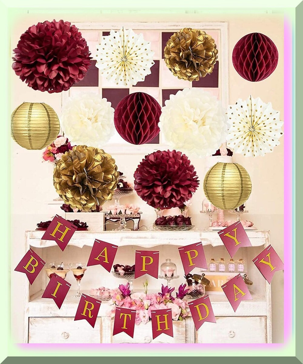 Maroon And Gold Decorations Embrace Vintage Noir With Our Moody