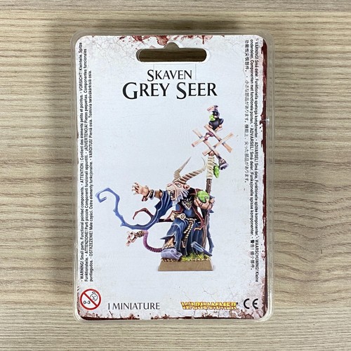 SKAVEN GREY SEER HERO LORD WIZARD WARHAMMER THE OLD WORLD AOS BLISTER ...