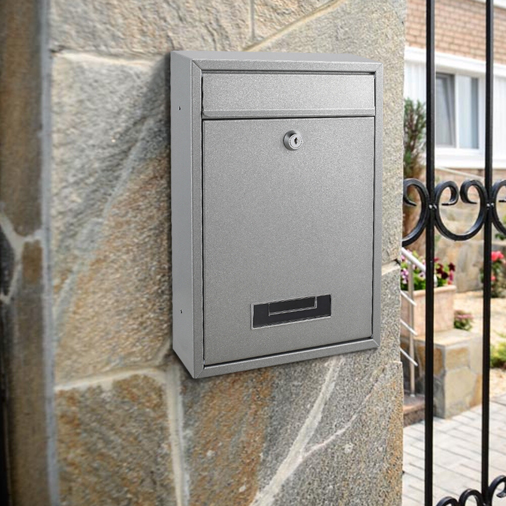 Galvanized Steel Lockable Parcel Delivery Secure Dropbox Outdoor Letter ...