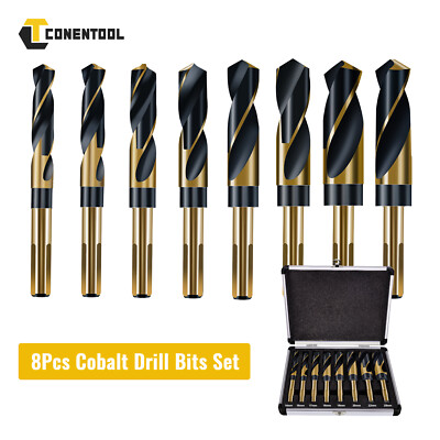 CONENTOOL Cobalt Blacksmith Drills 14mm-25mm HSS Reduced Shank Drill ...