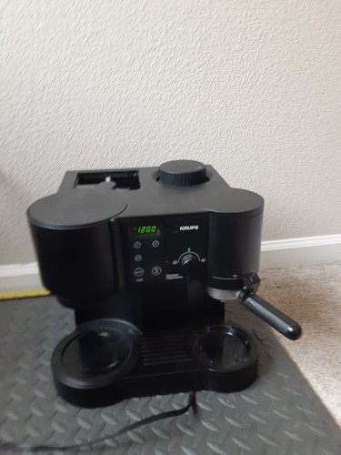 Krups #867 Cafe Bistro 4-Cup Espresso Maker / 10-Cup Coffee Machine ...