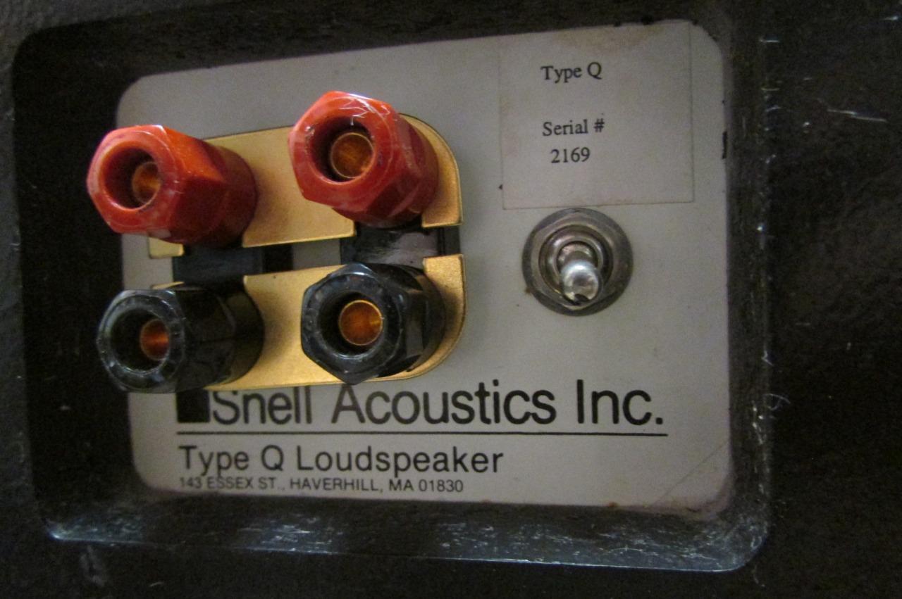 Pair / Set of Mega Rare Snell Acoustics Inc Type Q Bookshelf Speakers ...