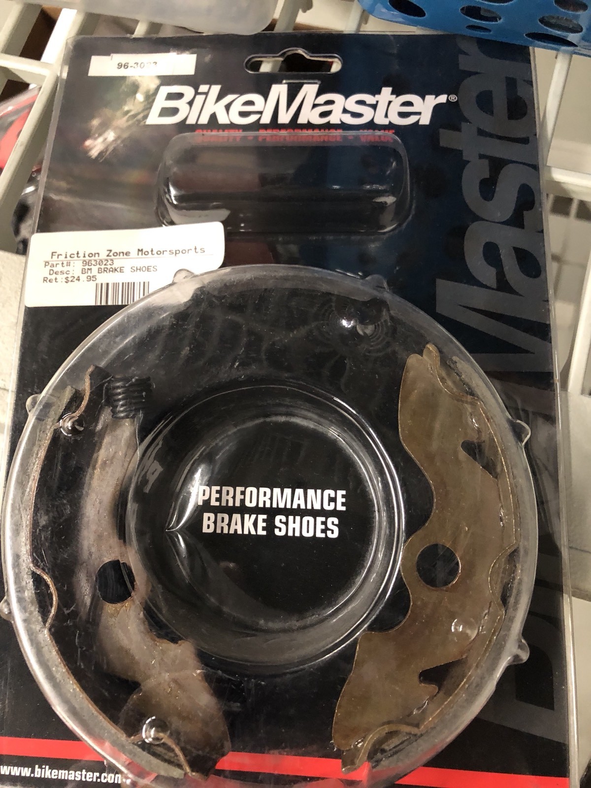 BikeMaster Brake Shoes Non-asbestos Organic Front for use on Honda Set ...