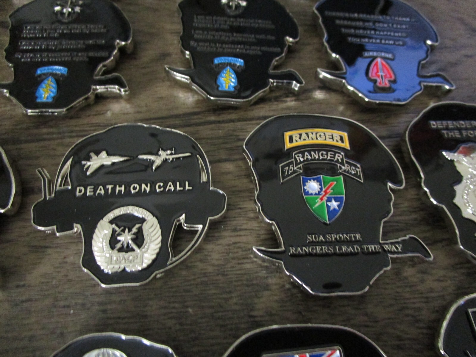 Lot of 18 Challenge Coins USAF CCT TACP PJ SFG Army Ranger 82nd ...