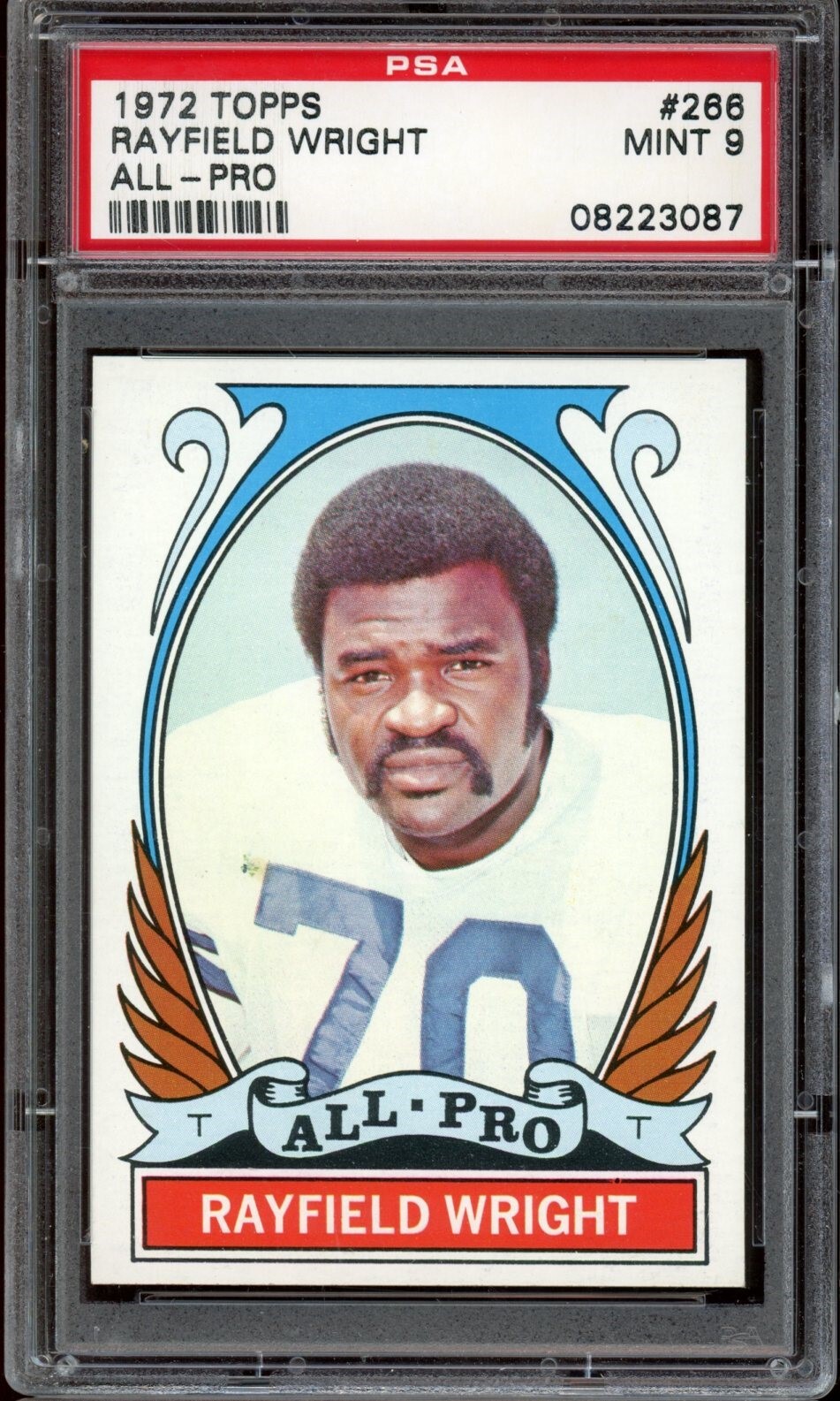 1972 Topps Football #266 Rayfield Wright All-Pro PSA 9 | eBay