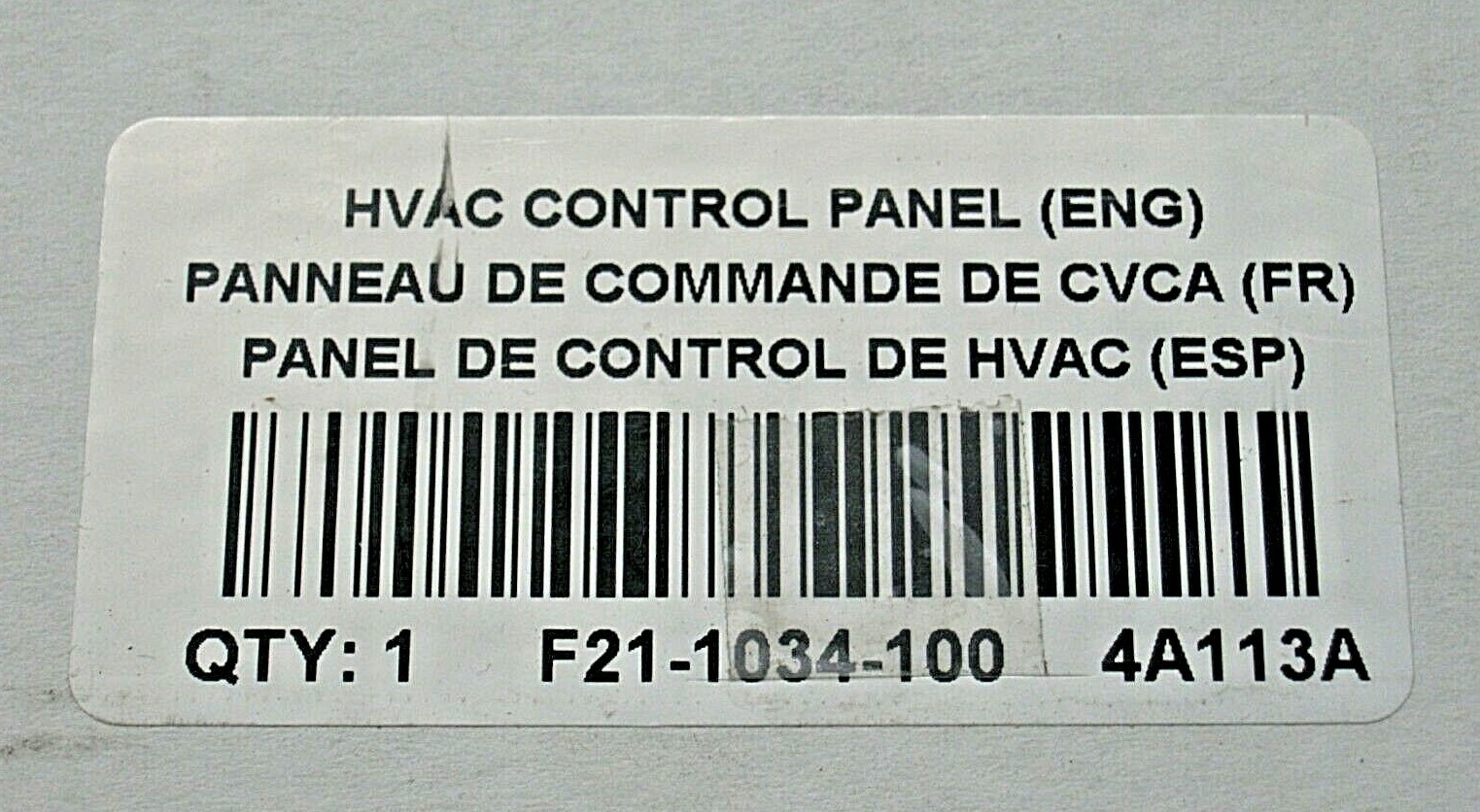 NEW PACCAR OEM HEAT / AC TEMPERATURE CONTROL PANEL ASSEMBLY UNIT ~ F21 ...