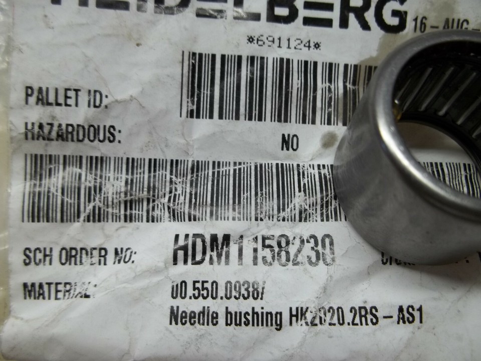 ONE HEIDELBERG 00.550.0938 NEEDLE BUSHING HK2020.2RS-AS1 | eBay