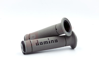 Domino A240 Trial Grips Full Diamond Grey & Black to fit Keeway Bikes ...