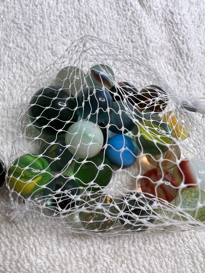 Marble Lot Varied Collection with Shooters 100 Marbles Multicolor ...