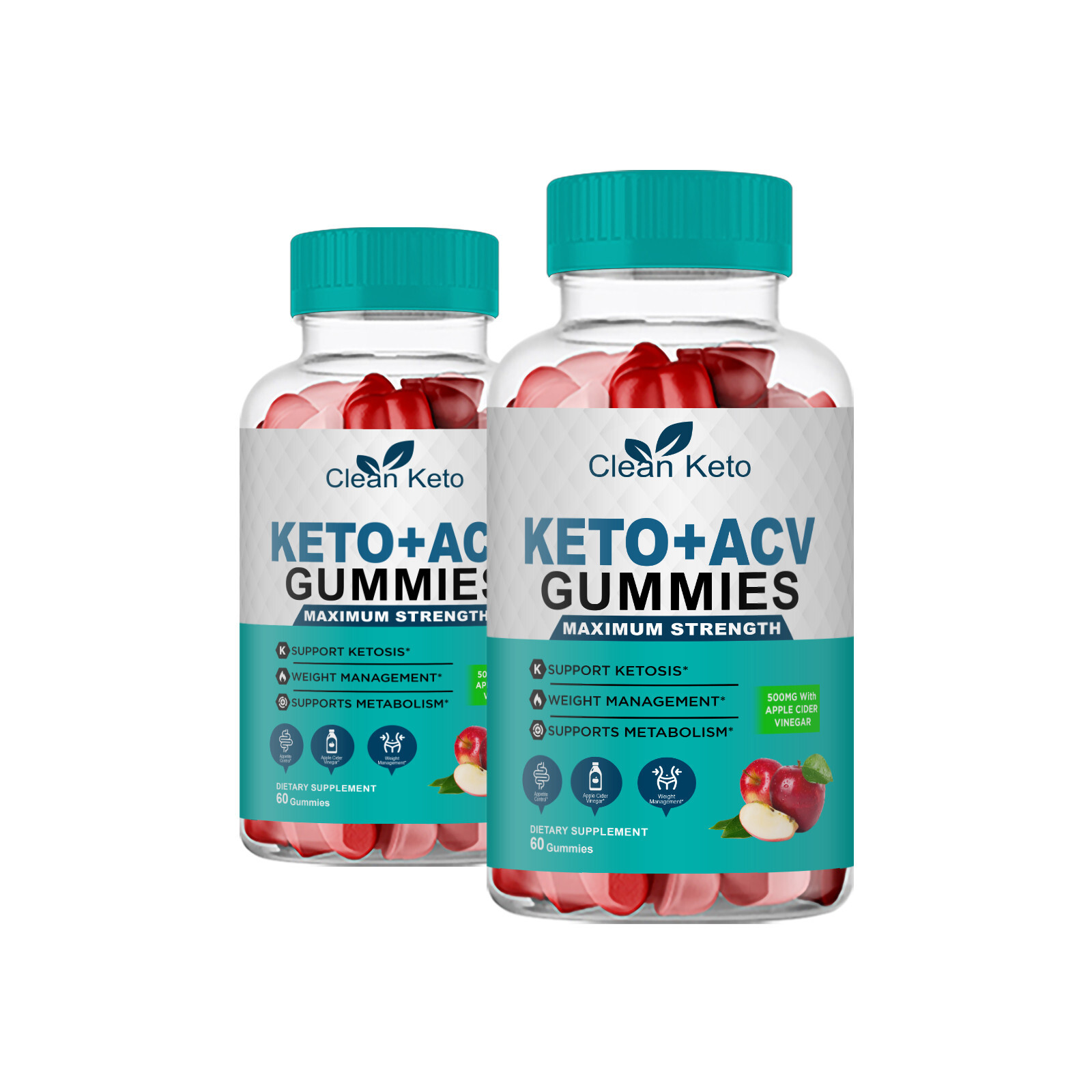 Clean Keto ACV Gummies - Clean Ketosis Apple Cider Vinegar Gummies (2 ...
