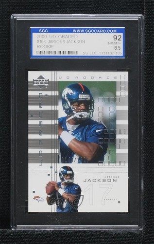 2000 UD Graded UD Rookie SGC Graded /1325 Jarious Jackson #103 SGC 92 ...