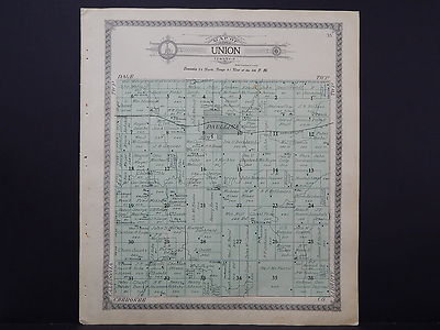 Iowa, O'Brien County, 1911 Plat Map, Union Township J19#93 | eBay