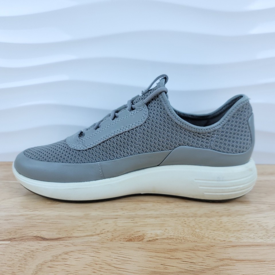 ECCO Soft 7 Runner Summer Sneaker Womens 6 Gray Slip On Athletic Shoes ...