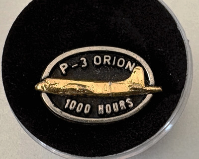 Vtg US NAVY AIR CREW PIN: P-3 ORION AIRCRAFT 1000 Flight Hours ...