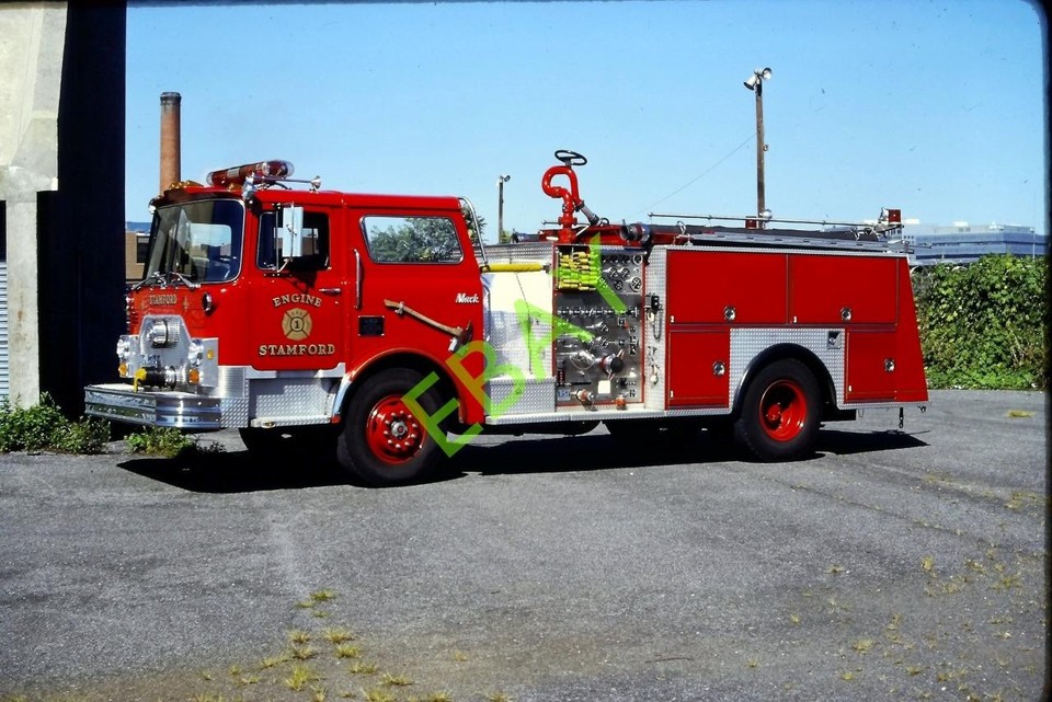 STAMFORD, CT Fire Apparatus SLIDE: E-1 1985 MACK CF / RSI | eBay