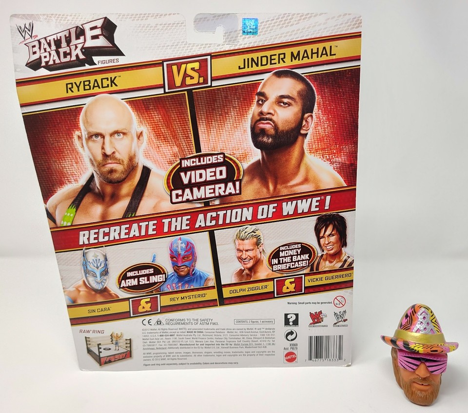WWE Mattel Battle Pack Ryback vs Jinder Mahal Wrestling Action Figures ...