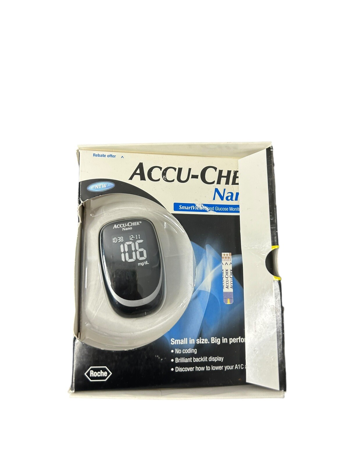 Accu-Chek SmartView Nano Blood Glucose Monitor System Meter See ...