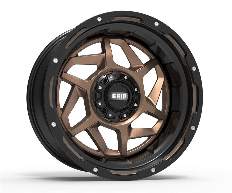 Grid Wheels 20x9 0 5x150 110.30 GD14 Gloss Bronze w/ Black Lip Wheel | eBay