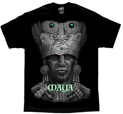 Maya Mexico Mayan Aztec Calendar Chicano Art by David Gonzales DGA T ...