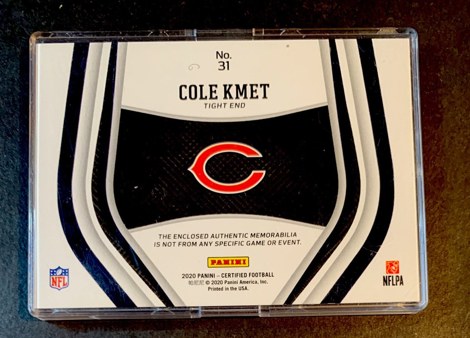 2020 PANINI CERTIFIED COLE KMET ROOKIE PATCH GOLD /10 BEARS | eBay