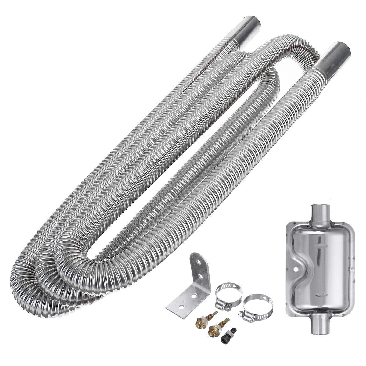 250CM Exhaust Pipe Hose + 24MM Silencer Muffler + For Webasto Air ...