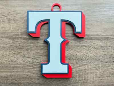 Texas Rangers Oversized Pendant – Bold MLB Fan Necklace, Baseball Team ...
