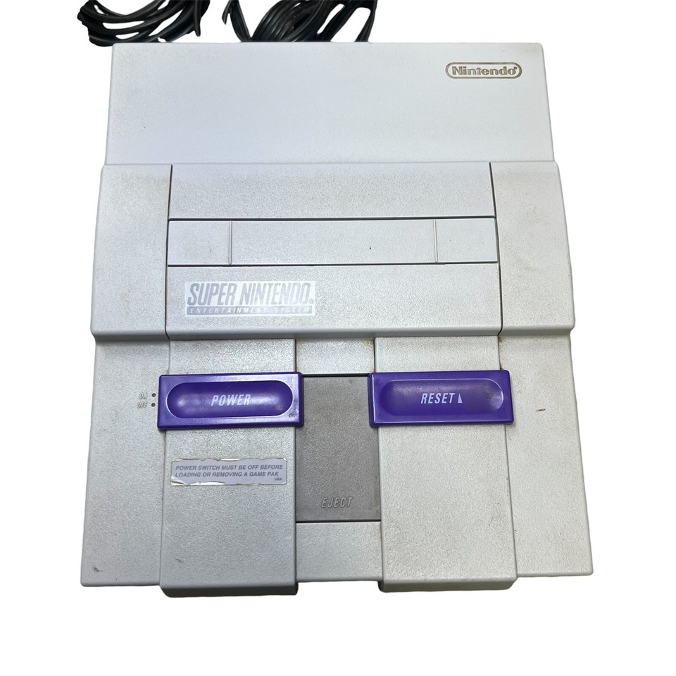 Super Nintendo SNES System Console With 2 Controllers Authentic | eBay
