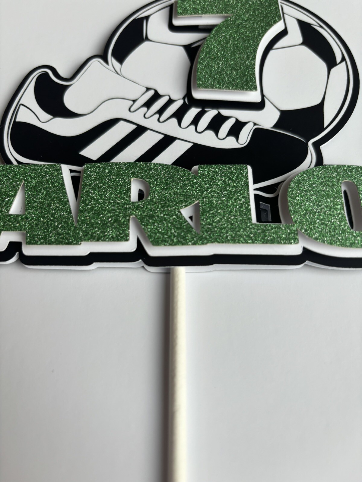 Personalised Football Cake Topper, Double Sided, Ready To Use | eBay UK