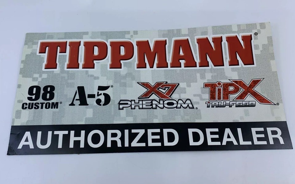 NEW Tippmann Authorized Dealer Store Decal Lot -Sticker Advertising ...