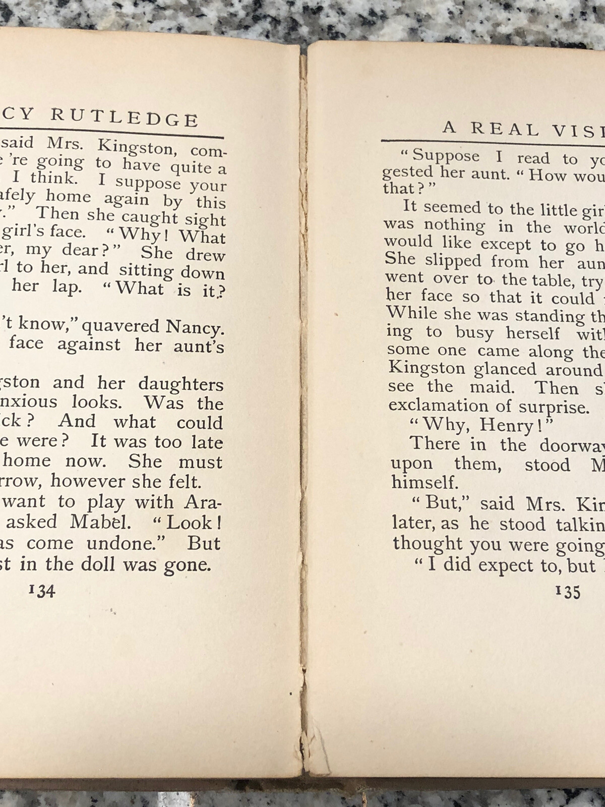 NANCY RUTLEDGE Katharine Pyle ⓒ1906 Little, Brown Co. Pictorial Binding ...