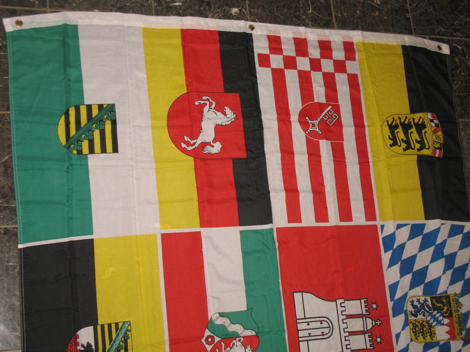 5x8 ft German Germany 16 States Flag Rough Tex Knitted 5'x8' Banner | eBay