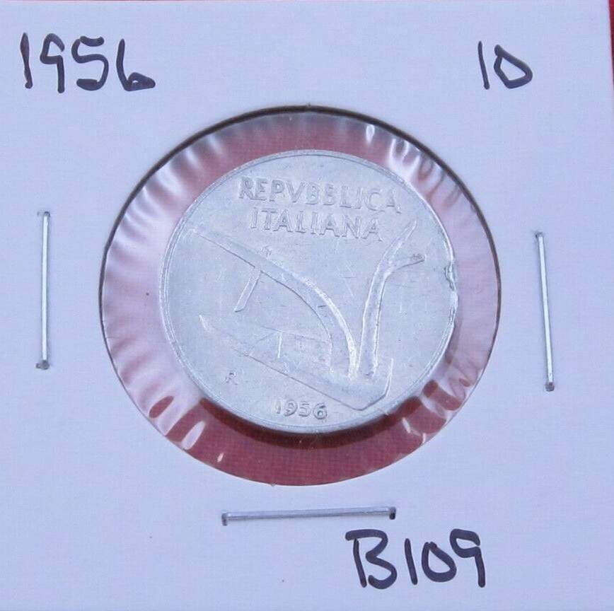 1956 REPVBBLICA ITALIANA L.10 - Aluminum Coin (B109) | eBay