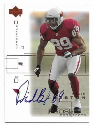 DAVID BOSTON 2001 Upper Deck Signed Autographed card #2 Arizona ...