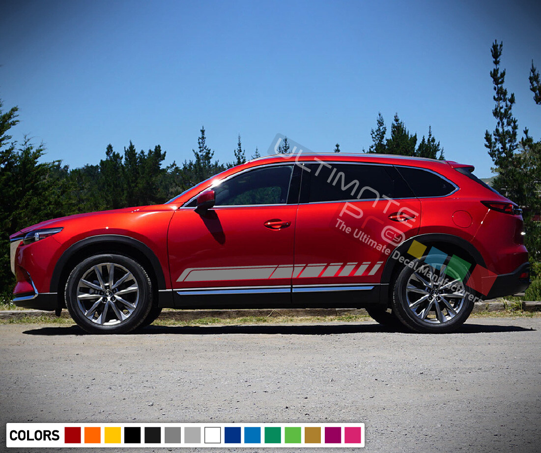 Decal sticker Stripe kit set For Mazda CX-9 body kit xenon clear ...
