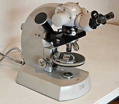 ZEISS Universal III RS Microscope w/ 4 Objectives, Trinocular Port ...