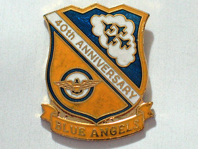 Blue Angel Aircraft Pin Blue Angels 40th Anniversary Airplane Pin Orig ...