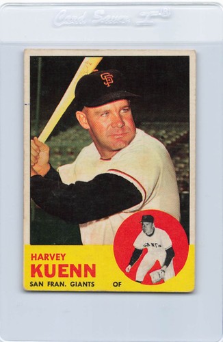 1963 Topps #30 Harvey Kuenn Giants EX *DA-C2584 | eBay