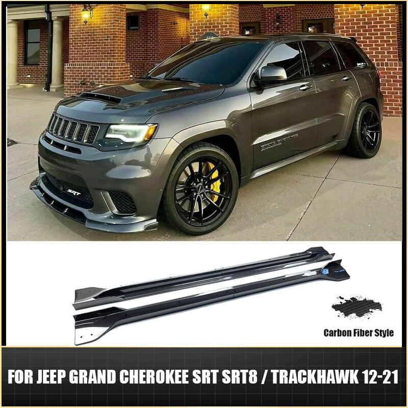 For Jeep Grand Cherokee SRT SRT8 / Trackhawk 12-2021 Carbon Side Skirt ...