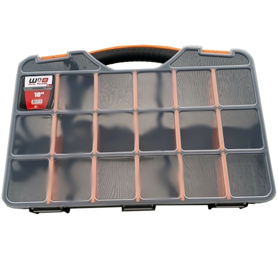 New WNB Pro 18” Tool Box Organiser 20 Adjustable Compartments ...