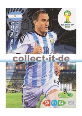 Panini Adrenalyn XL World Cup 2014 - 17 - Rodrigo Palacio - Base Card ...