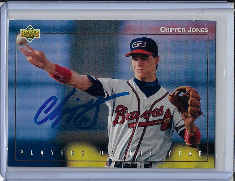 Chipper Jones | Autographed Baseball Memorabilia & MLB Merchandise