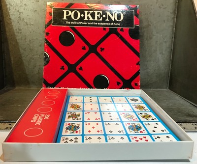 Vintage PO-KE-NO POKENO Poker Keno Board Card Game Complete12 Board Set ...
